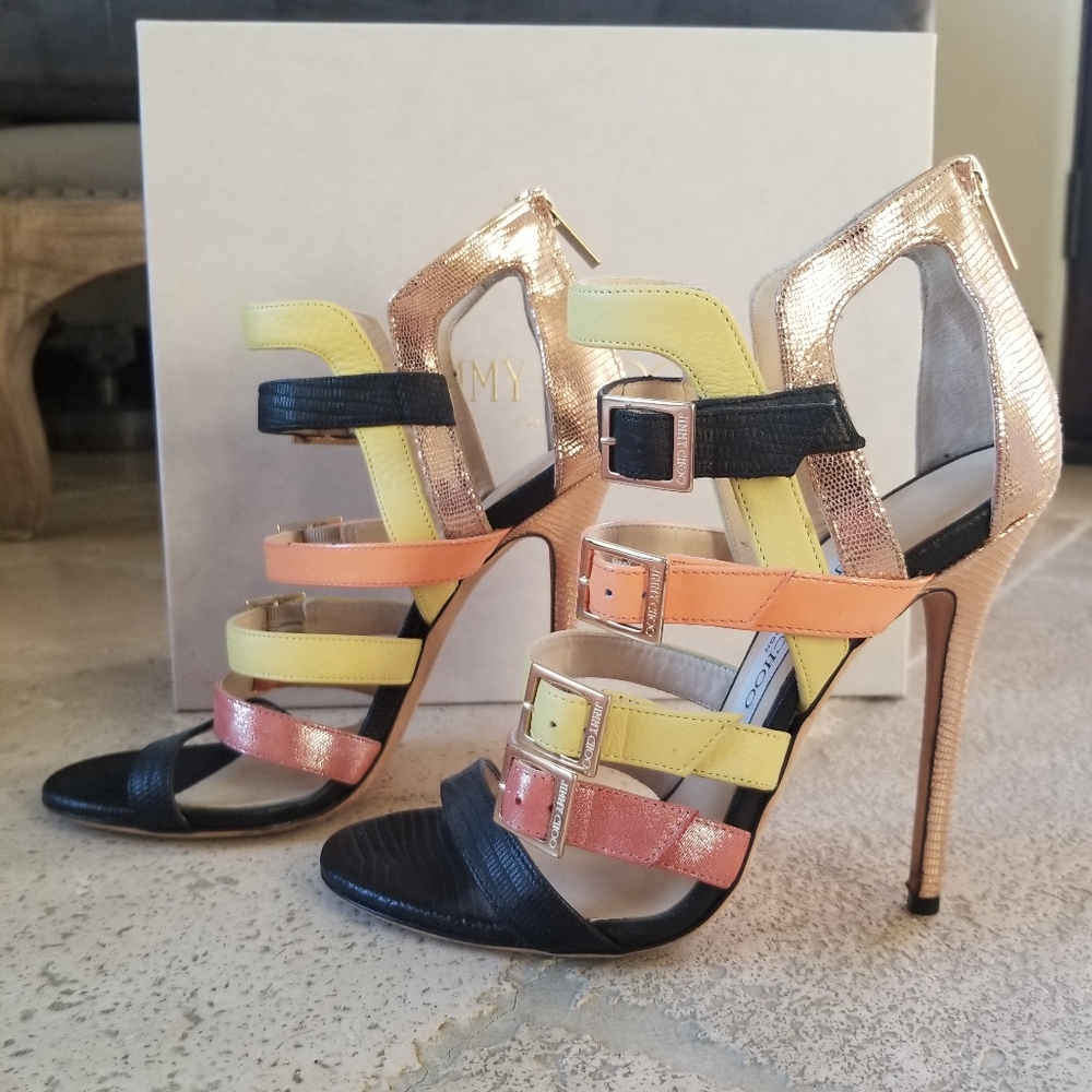 Jimmy Choo "Booster" High Heels W/Box Size 38 - Gem